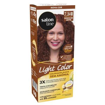 Coloração Suave Salon Line Light Color 7.341 Doce De Leite - Tinta de ...