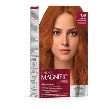 Coloração Tintura 7.43 Louro Médio Acobreado Dourado Amend - Tinta de ...