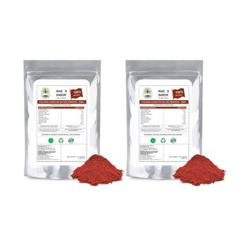 Colorau ( Urucum ) em pó Premium 200g, kit com 2 - Raiz e sabor - Alho ...