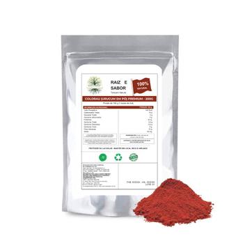 Colorau ( Urucum ) em pó Premium 200g - Raiz e sabor - Temperos e ...