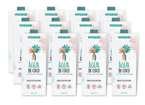 Combo 12 unidades água de coco vitcoco de 1l - ALISPEC - Água de Coco - Magazine Luiza