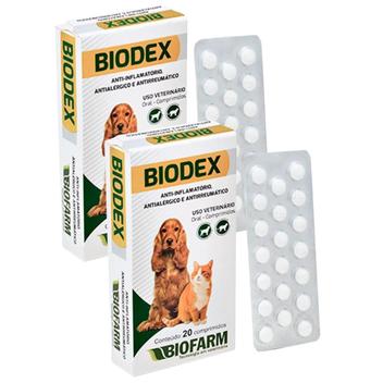 Combo 2 Biodex Comprimidos - Anti Inflamatório e Antialérgico - Biofarm ...