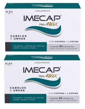 Combo 2 caixas Imecap Hair Max Cabelos e Unhas 60 Capsulas ...
