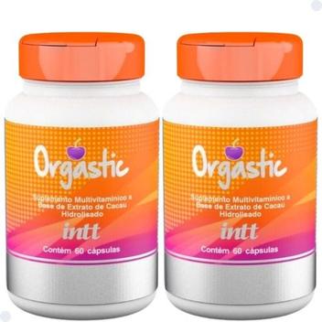 Combo 2 Orgastic Suplemento Vitamínico Feminino 60 Cáps Intt ...