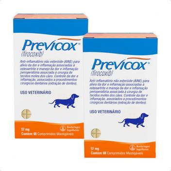 Combo 2 Previcox 57mg Anti-Inflamatório Boehringer Ingelheim - 60 ...