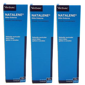 Combo 3 Natalene 25ml Virbac Cães E Gatos - Otológico - Magazine Luiza