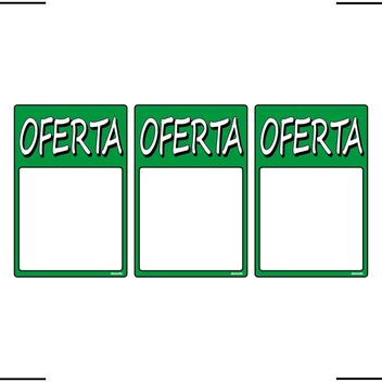 Combo 3 Placas De Sinalização Oferta 20x30 Ekomunike - P-18 F9e - Placa ...