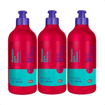 Combo 3 Shampoo para Filhotes Pelo Amor Ibasa - 500ml - Shampoo e ...
