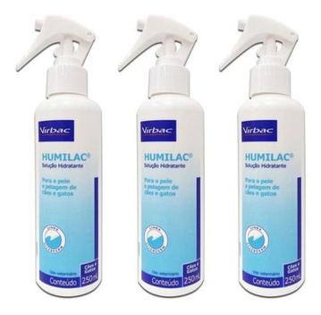 Combo 3 Solução Dermatológica Virbac Humilac Spray - 250 mL ...