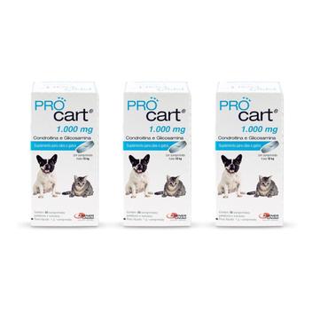 Combo 3 Unidades Procart P 10 Kg - 60 Comprimidos - Agener Uniao ...