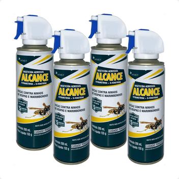 Combo 4 Alcance Inseticida Aerosol Haxea - 200ml - Inseticidas ...