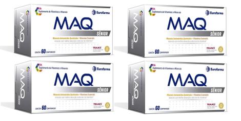 Combo 4 caixas Maq Senior Suplemento Vitamínico 60 Comprimidos - Eurofarma - Multivitamínico ...