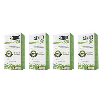 Combo 4 Unidades Seniox 500mg 30 Comprimidos Cães - Avert - Vitaminas e ...
