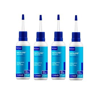 Combo 4 unidades Solução Antiparasitária Auricular Virbac Natalene - 25 ...