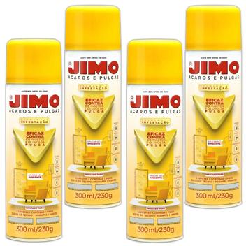 Combo 4Un Jimo Ácaros E Pulgas 300Ml - Inseticidas - Magazine Luiza