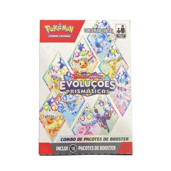 Combo de Booster EV 8.5 Evoluções Prismáticas 108 Cartas Pokémon Copag ...