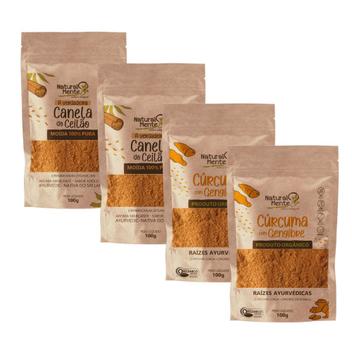 Combo Especiarias em Pó - 2 Canela do Ceilão+2 Cúrcuma - Naturalmente ...