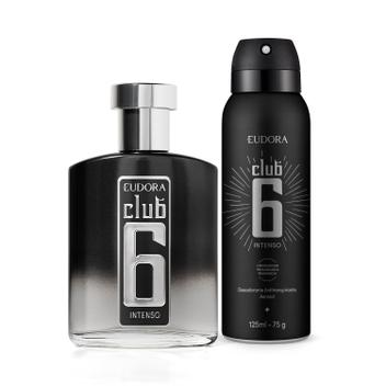 Combo Eudora Club 6 Intenso: Desodorante Colônia 95ml + Desodorante Antitranspirante 125ml/75g ...