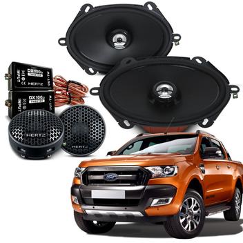 Combo Hertz Ranger 4 Alto Falantes Coaxial DCX 570 + Tweeter - Tweeter ...