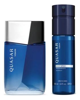 Combo Quasar Vision: Colônia 100ml + Body Spray 100ml - O Boticário ...
