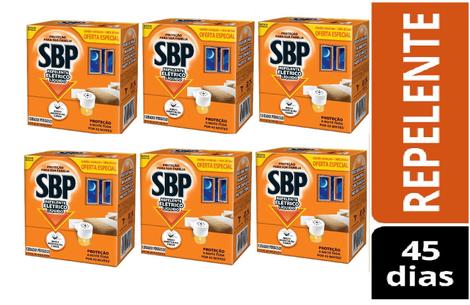 Combo Sbp Repelente Elétrico Tomada 6 Aparelho + 6 Refil - Repelente e ...