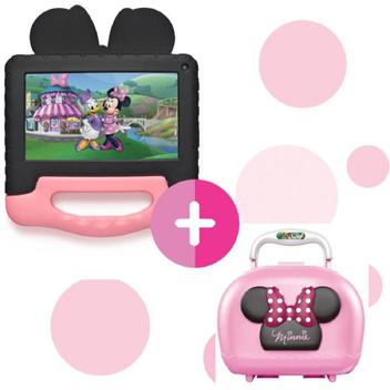 Combo Tablet Multi Minnie 7 pol 4GB RAM 64GB + Case + Maleta Minnie ...