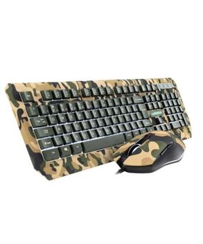 Combo Teclado e Mouse Warrior TC249 Kyler Gamer Army Camuflado ...