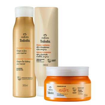 Combo Tododia Natura Cabelos Nutrição Pêssego e Amêndoas Shampoo ...