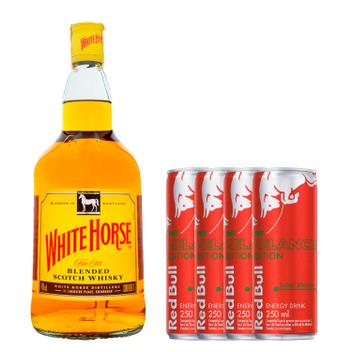 Combo Whisky White Horse + Red Bull Melancia - WebBar - Whisky ...