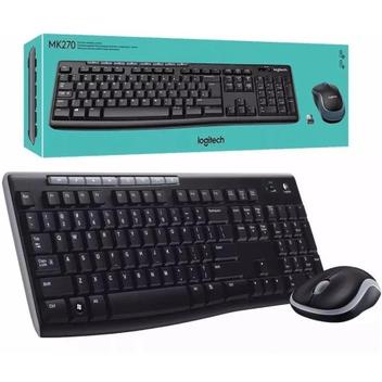 Combo wireless teclado e mouse mk270 preto 920-004433 logitech - Kit ...