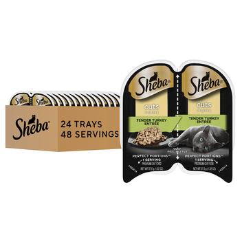 Comida Úmida Sheba Perfect Portions Tender Turkey - 24 Sachês - Outros ...