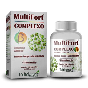 Complexo B Multifort Multinature 100 Cápsulas 500mg - Complexo B ...