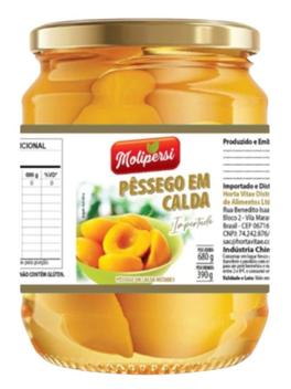 Compota pessego em calda molipersi pote vidro 390g - Compota - Magazine ...