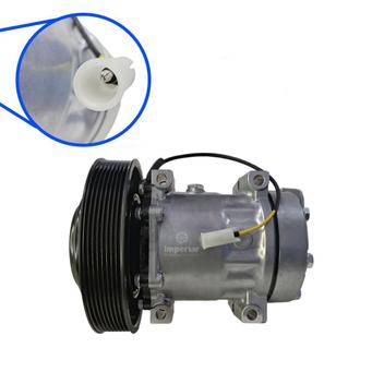 COMPRESSOR 7H15 VOLVO FH 2008 2019 POLIA 8PK 180MM 24V OEM: 84094705 ...