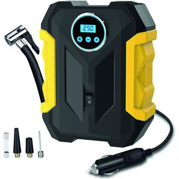 Compressor de Ar Digital 150psi Portátil com Lanterna para Carro, Moto ...