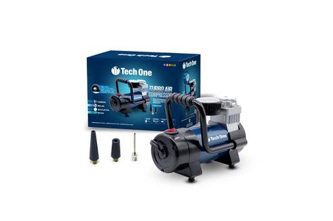 Compressor de ar mini elétrico portátil Tech One Turbo Air 12V Potente ...