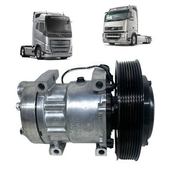 COMPRESSOR ORIGINAL AC EDGE 7H15 VOLVO FH 2008 2019 POLIA 8PK 180MM 24V ...