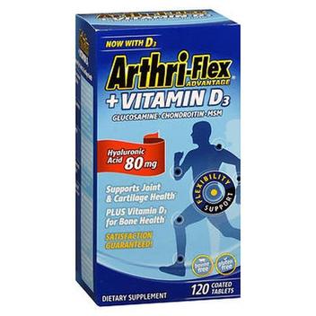 Comprimidos de suplemento de vitamina D3 Arthri-Flex Advantage + 120 ...