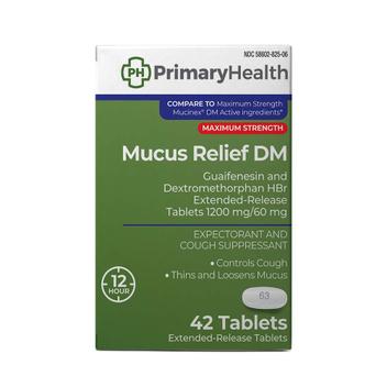Comprimidos Primary Health Mucus Relief DM 60mg/1200mg x42 ...