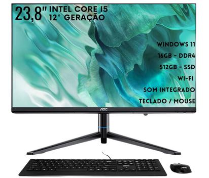 Computador aoc pc all in one i5 23.8 16gb ddr 4 512g ssd som - Knup ...
