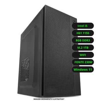 Computador CPU Intel Core i5 8GB DDR3 SSD 1TB Wifi Fonte 230w Bivolt ...