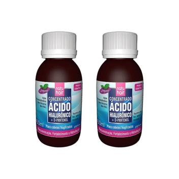 Concentrado Acido Hialuronico D-Pantol Natuhair 60Ml - 2Un - Óleo ...