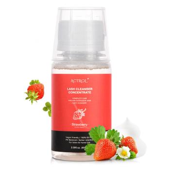 Concentrado de limpeza de cílios ACTROL Strawberry 60mL - Tratamento ...