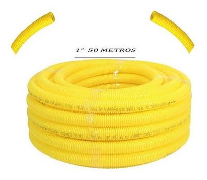 Conduíte Corrugado Amarelo 1 Polegada 50Mts - Higipack - Conduíte ...