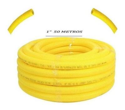 Conduíte Corrugado Amarelo 1 Polegada 50Mts - Higipack - Conduíte ...