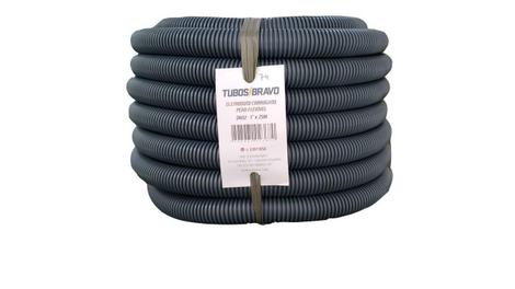 Conduíte Corrugado Cinza 1 X 25M - Pead - Tubos Bravo - Conduíte ...