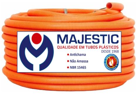 Conduite de PVC Laranja Flexivel 25mm (3/4") x 50mts Majestic ...