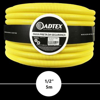 Conduite Eletroduto Corrugado Flexível REFORÇADO 20mm (1/2") - Amarelo ...