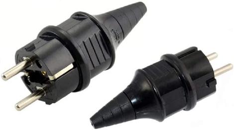 Conector de Alimentação Schuko Tipo F (2 Unidades) - 250V 16A ...