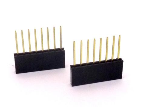 Conector Empilhável Compatível com Arduino 8 vias PRT-09280 - Pacote com 2 unidades ...